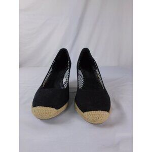Merona | Shoes | Merona Shoes Womens Size 8 Black Espadrille Wedge ...